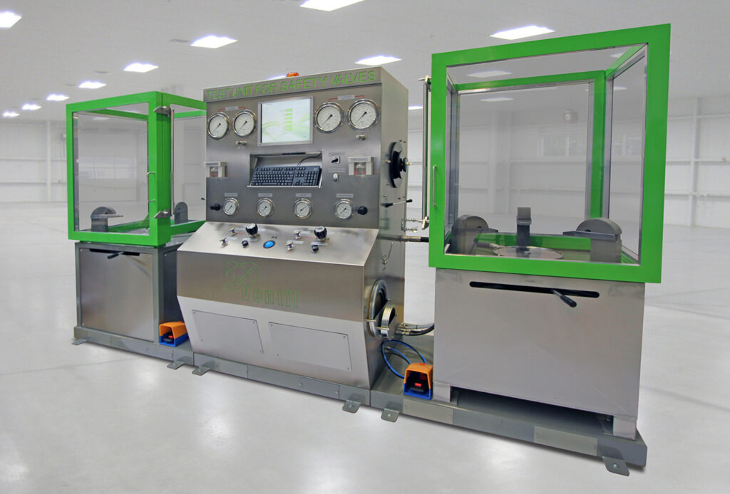 PRESSURE RELIEF/SAFETY VALVE TEST BENCHES - Ventil Test Equipment